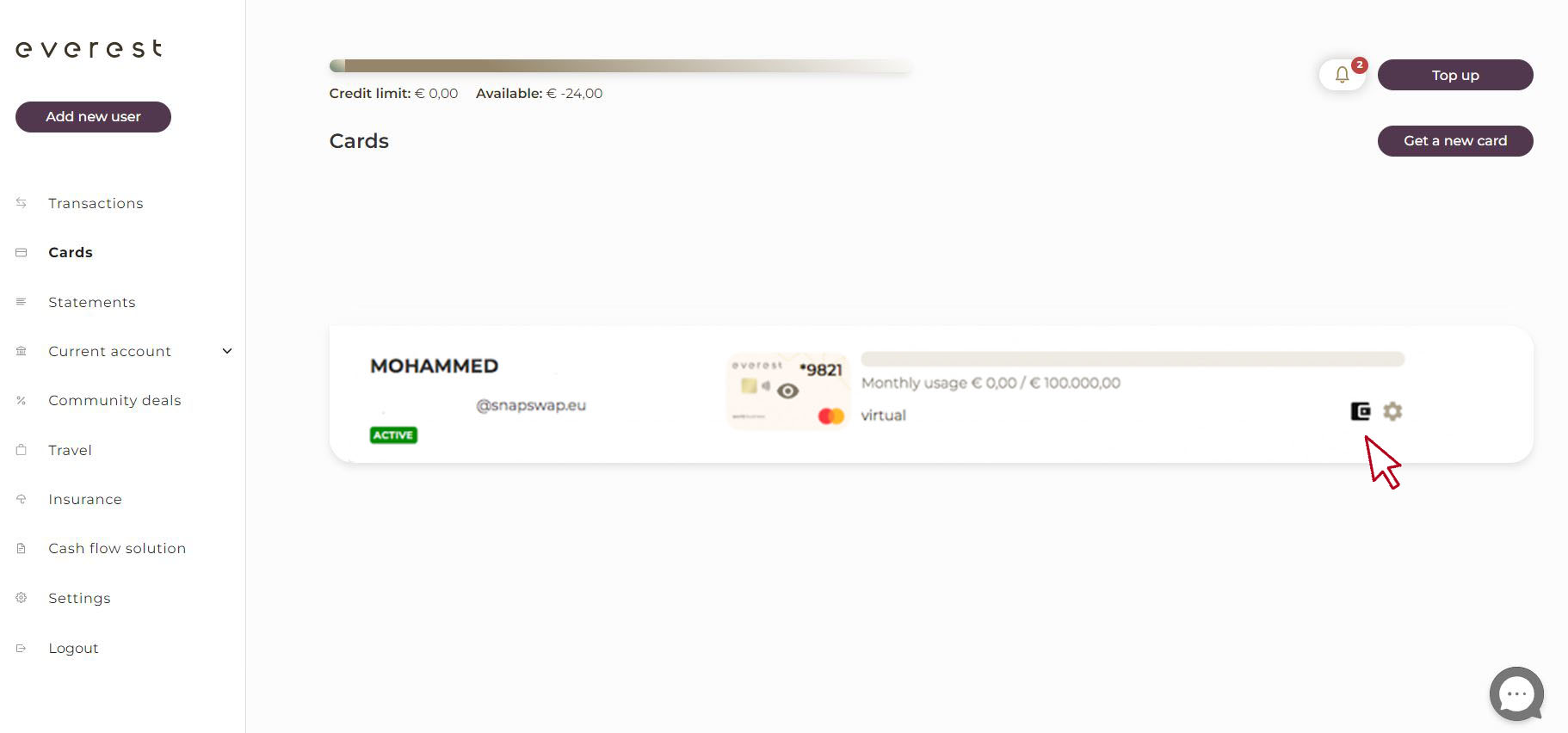4. How to manage my cards in Everest? – Everestcard