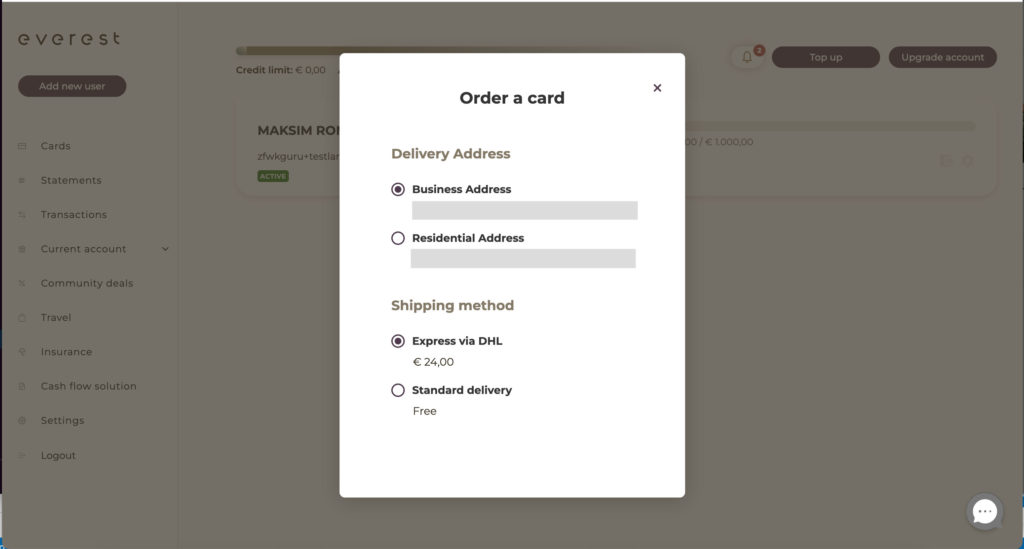 4. How to manage my cards in Everest? – Everestcard