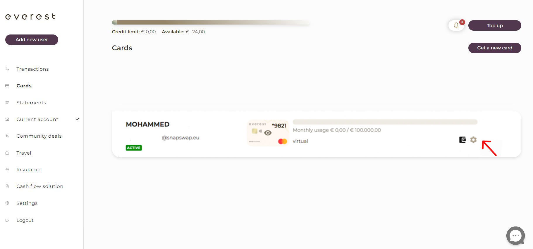 4. How to manage my cards in Everest? – Everestcard