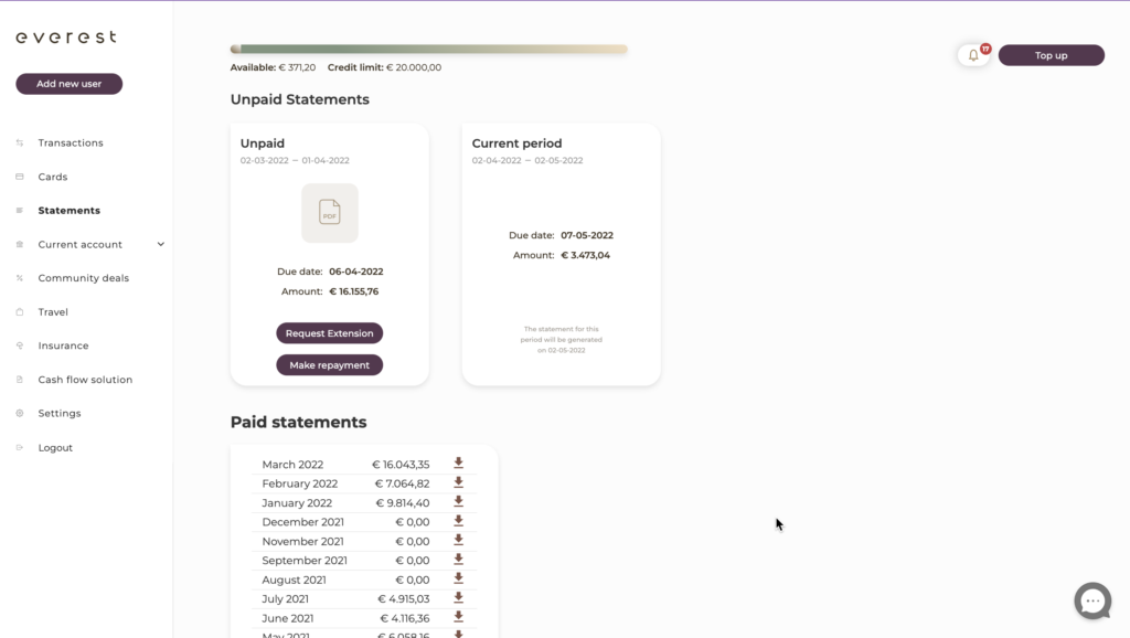 6. How to find my statements in my account? – Everestcard