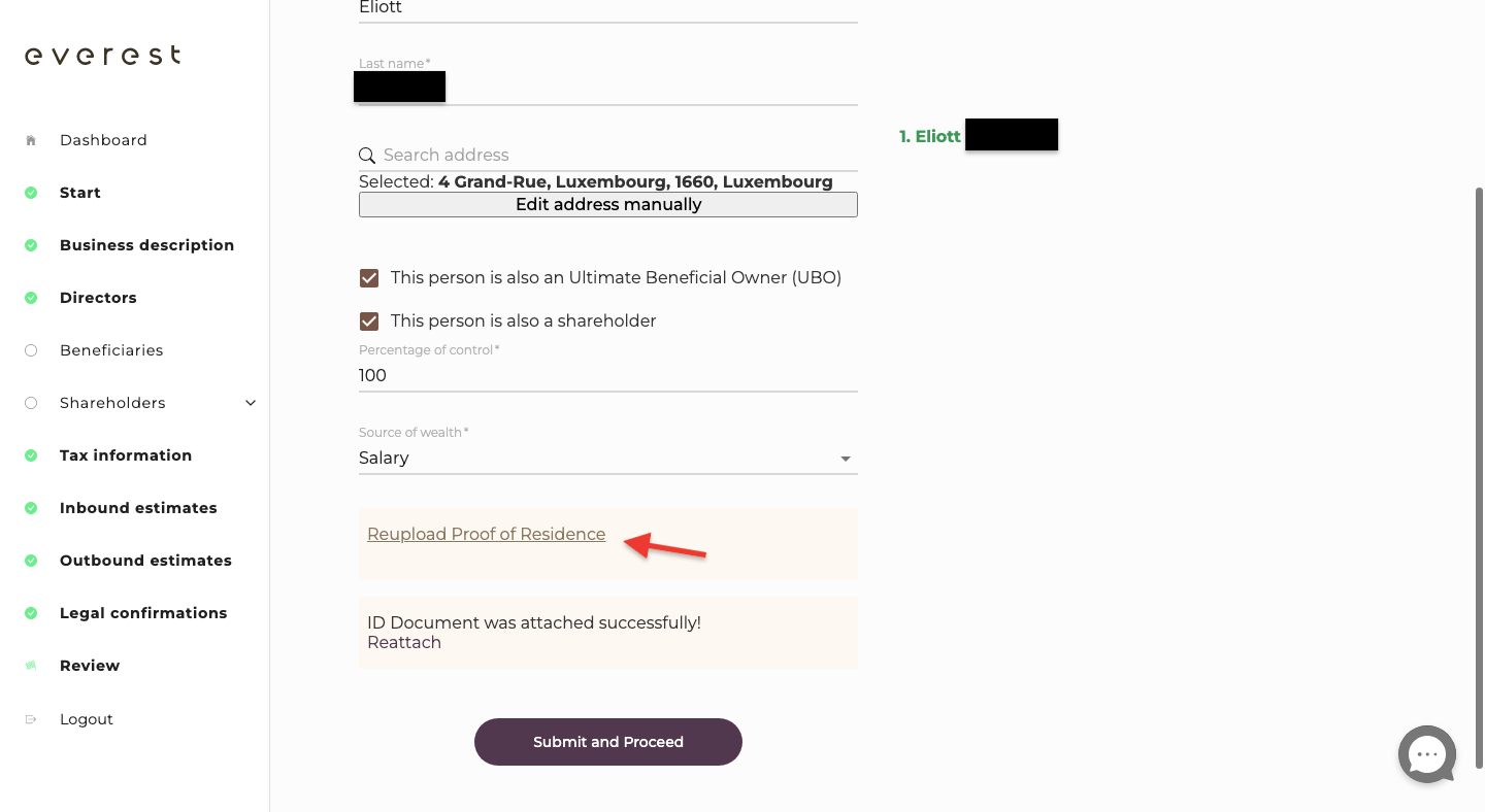 11. How to edit my information during an account upgrade? – Everestcard